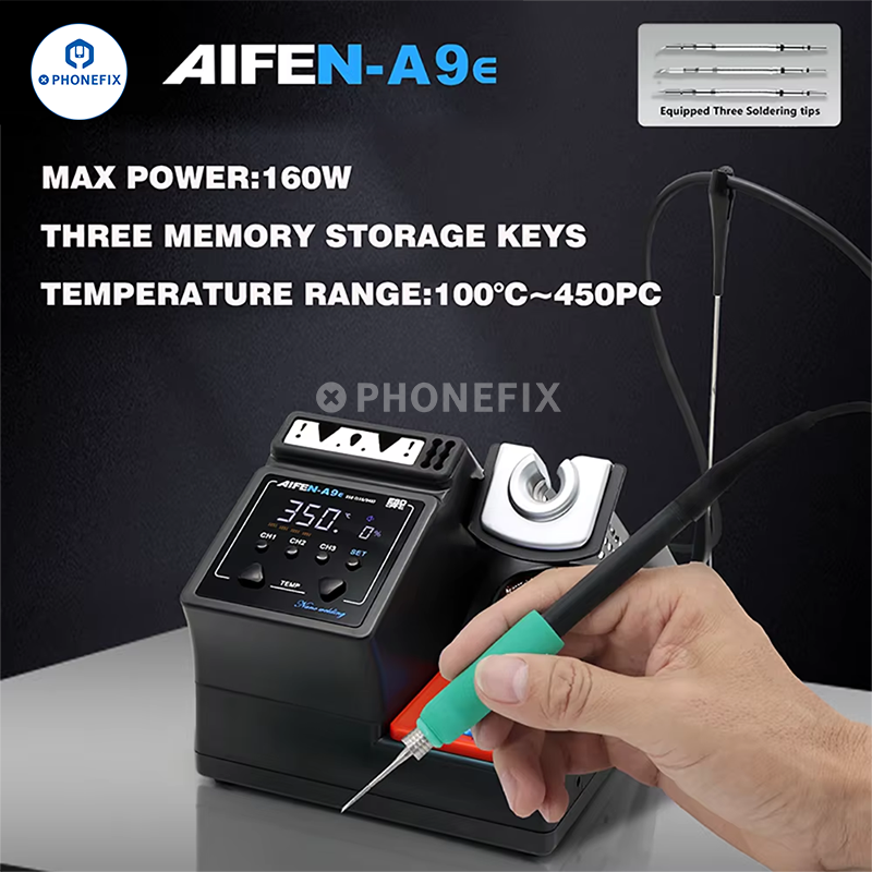 AIFEN A9E 160W Soldering Station With C210 C245 C115 Iron Tips