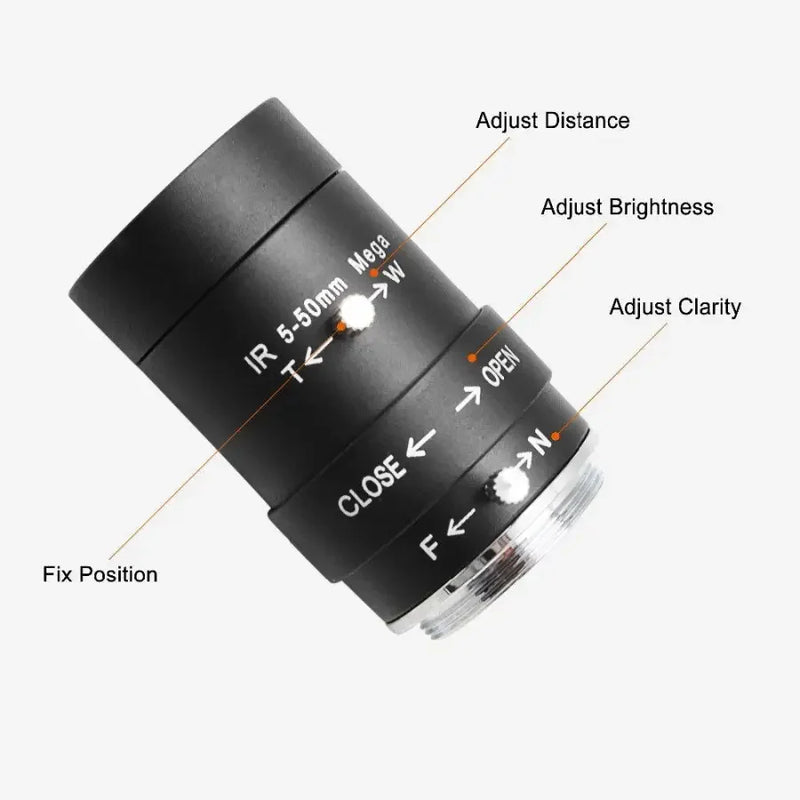 CS Mount Fixed Focus len CCTV Manual Zoom USB Cameras Lens