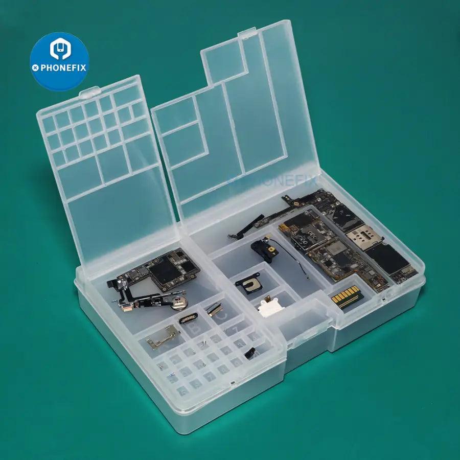 Double-layer PVC Component Storage Box for Phone IC Repair Parts