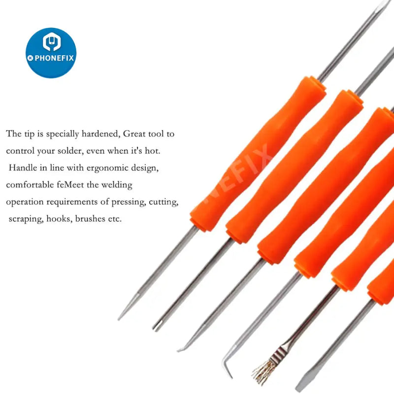 Double Sided Soldering Assist Aid Repair Tool With 2 Precision Tweezer