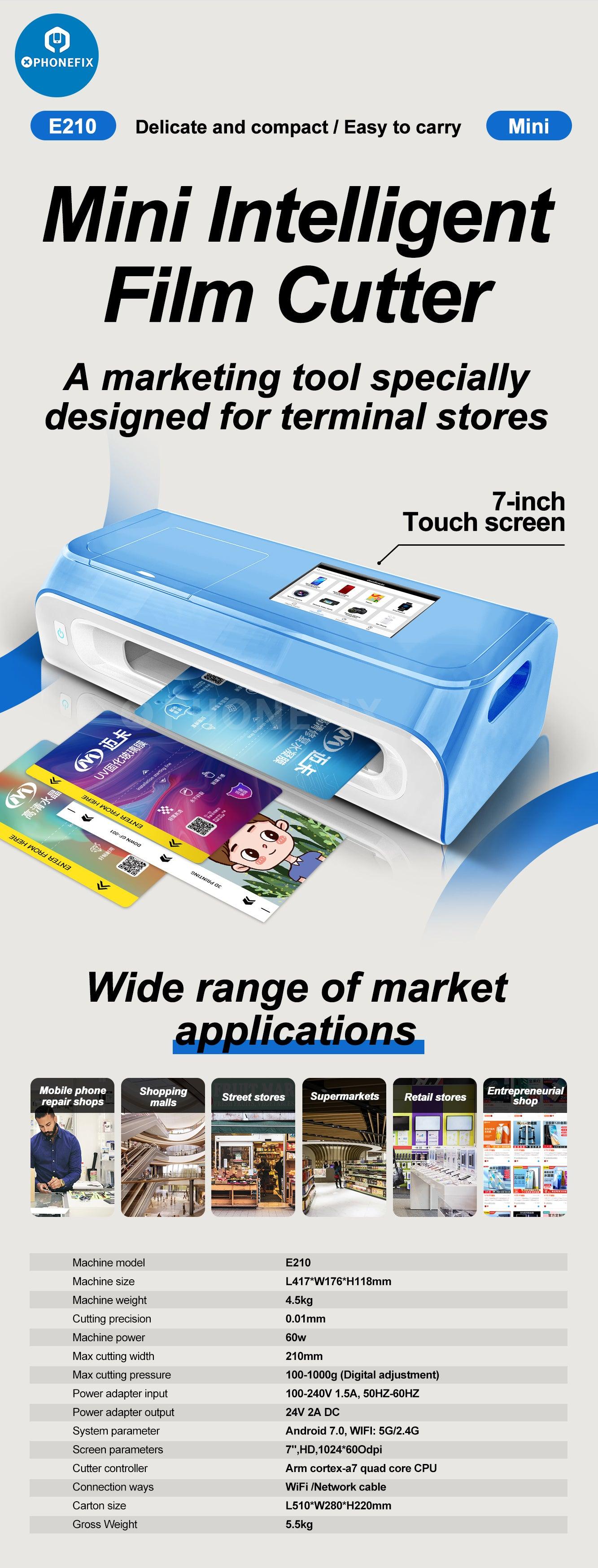 E210 Unlimited Film Cutting Machine Screen Protector Cutter