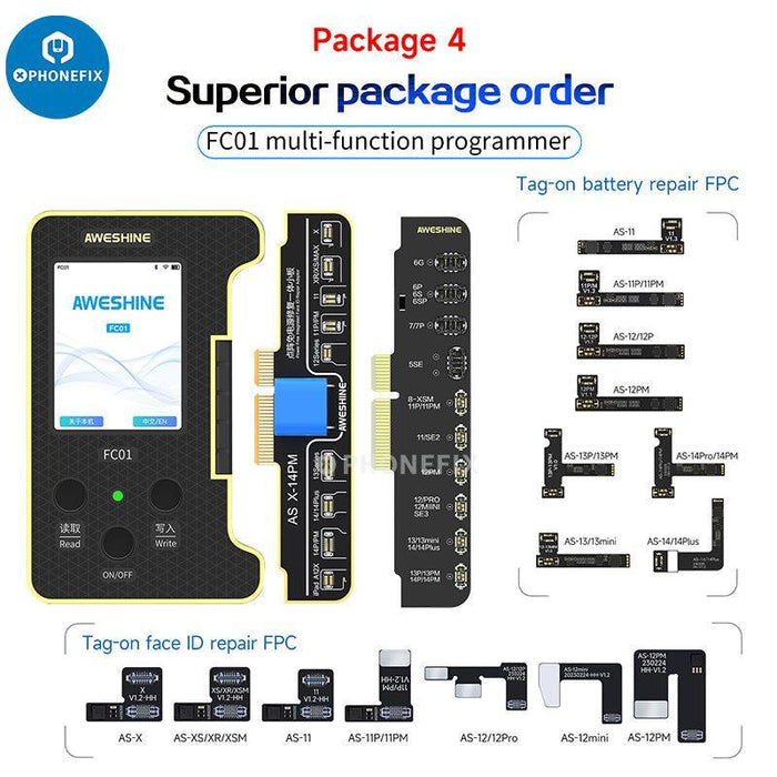 FC01 Face ID Dot Matrix Battery Activation Programmer For iPhone