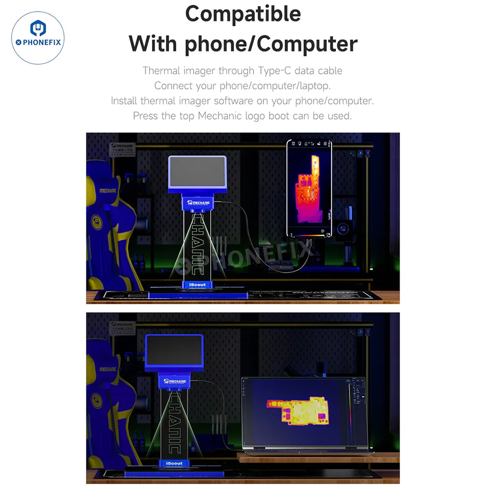 MECHANIC iScout Thermal Imaging Camera Motherboard Fault Analyzer