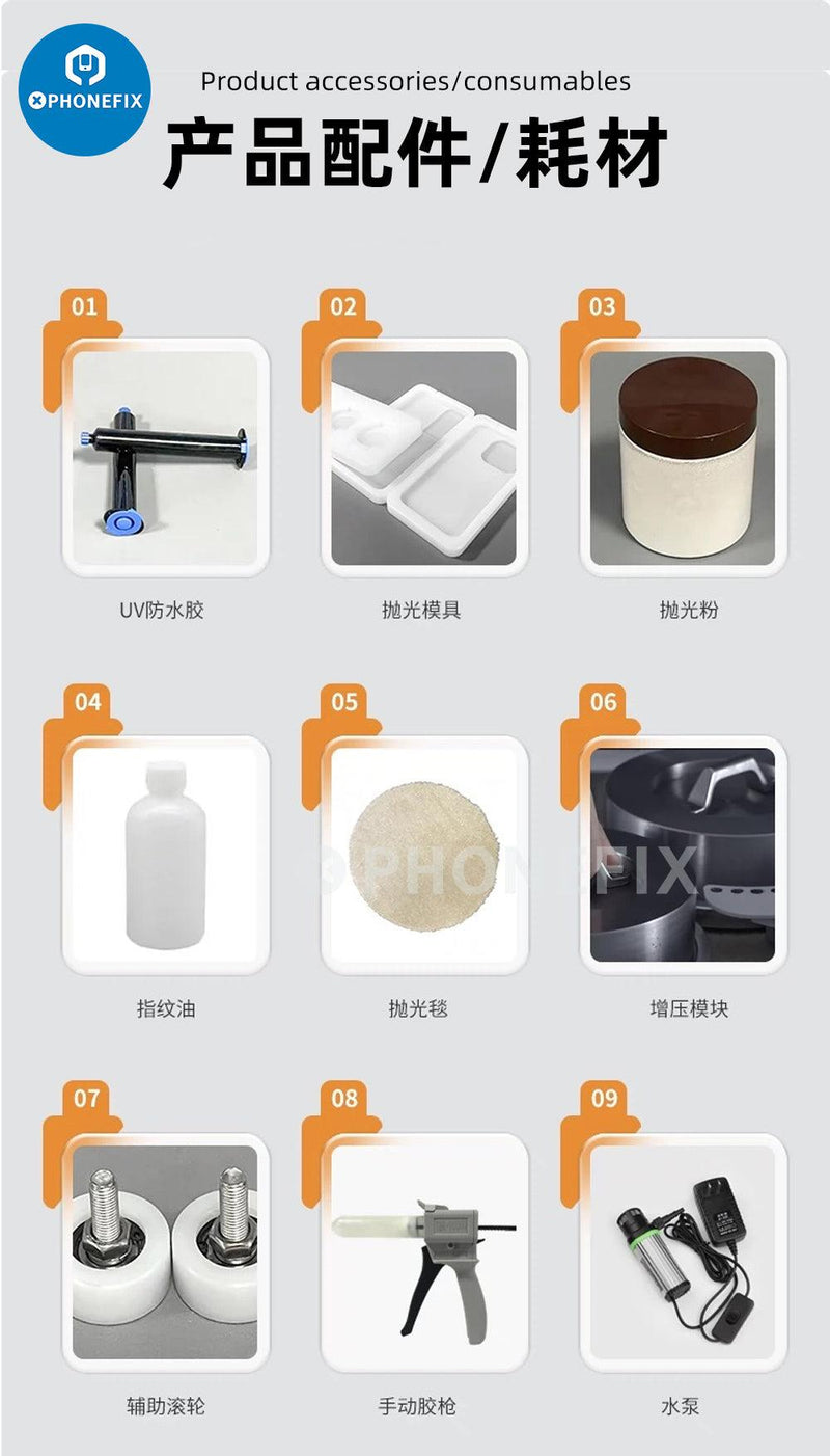 iG17 Auto Grinding Polishing Machine LCD Screen Scratch Remover