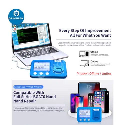 JC P7S BGA70 Nand Programmer Nand Read Write Tool For iPhone iPad
