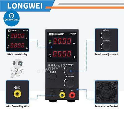 K3010D Variable DC Power Supply 30V 10A Cell Phone Repair Tool