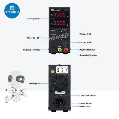 K3010D Variable DC Power Supply 30V 10A Cell Phone Repair Tool