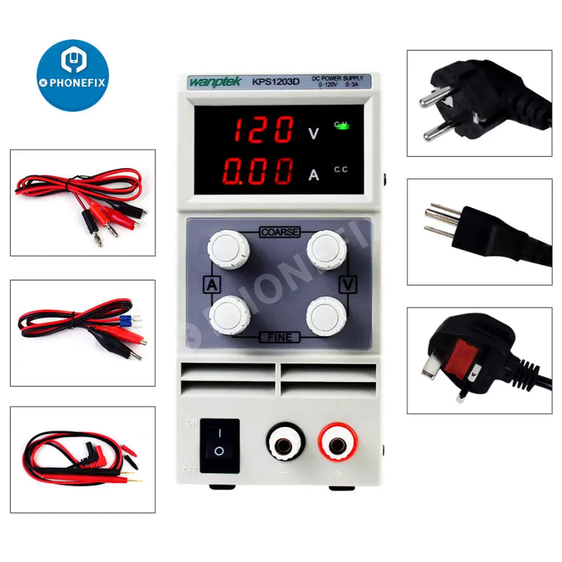LED Lab Power Source Stabilized DC Power Supply Voltage Regulator Swit