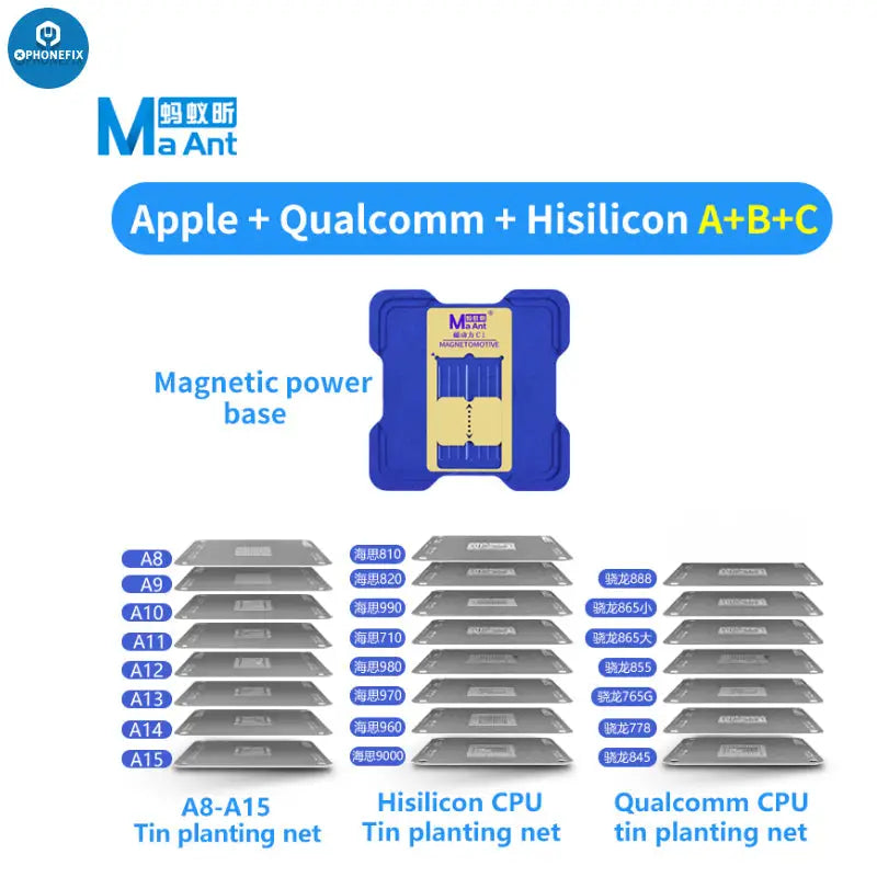 MaAnt C1 Tin Planting Platform For iPhone Qualcomm Hisilicon CPU