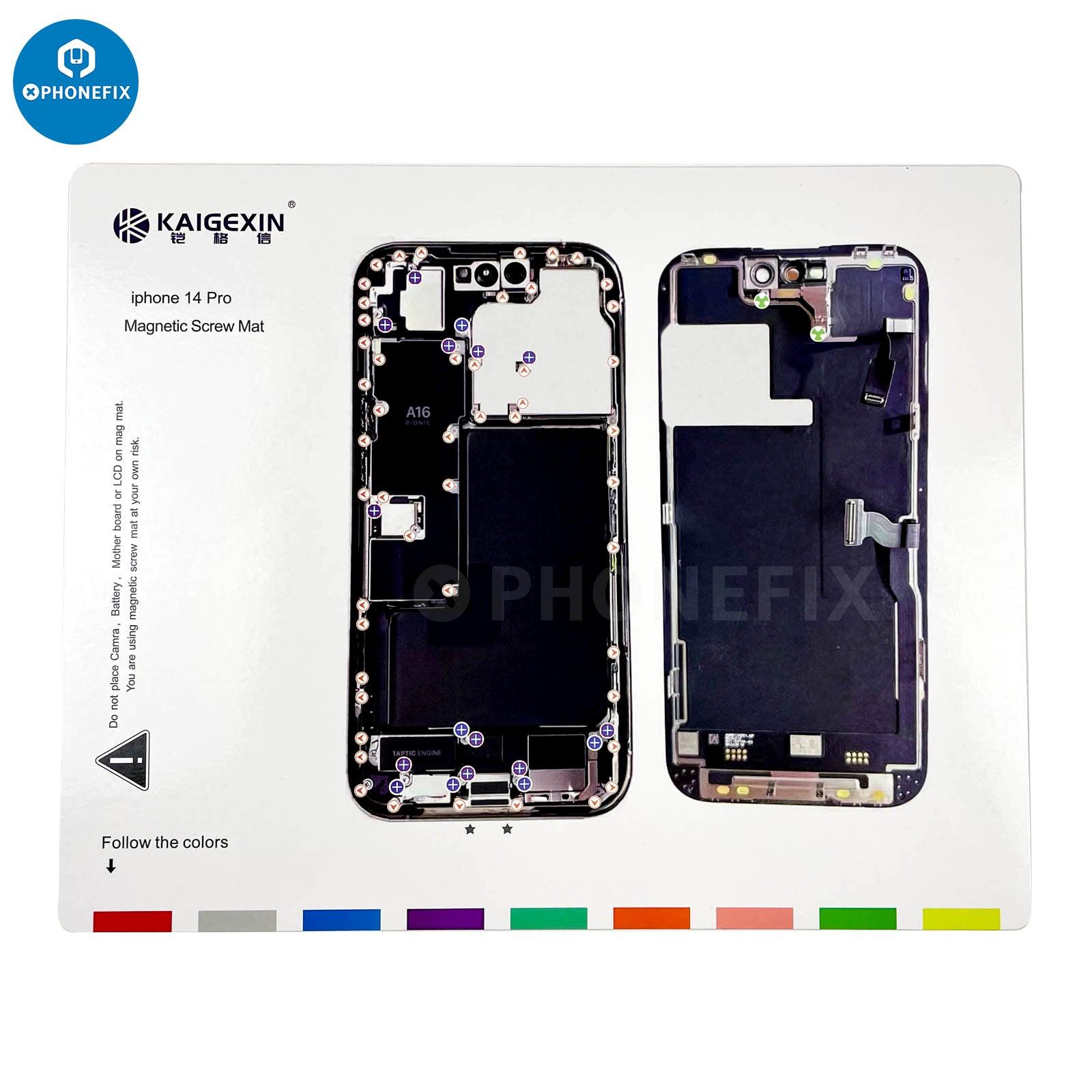 Magnetic Screw Mat for iPhone 6-15 pro max Disassembly Guide Pad