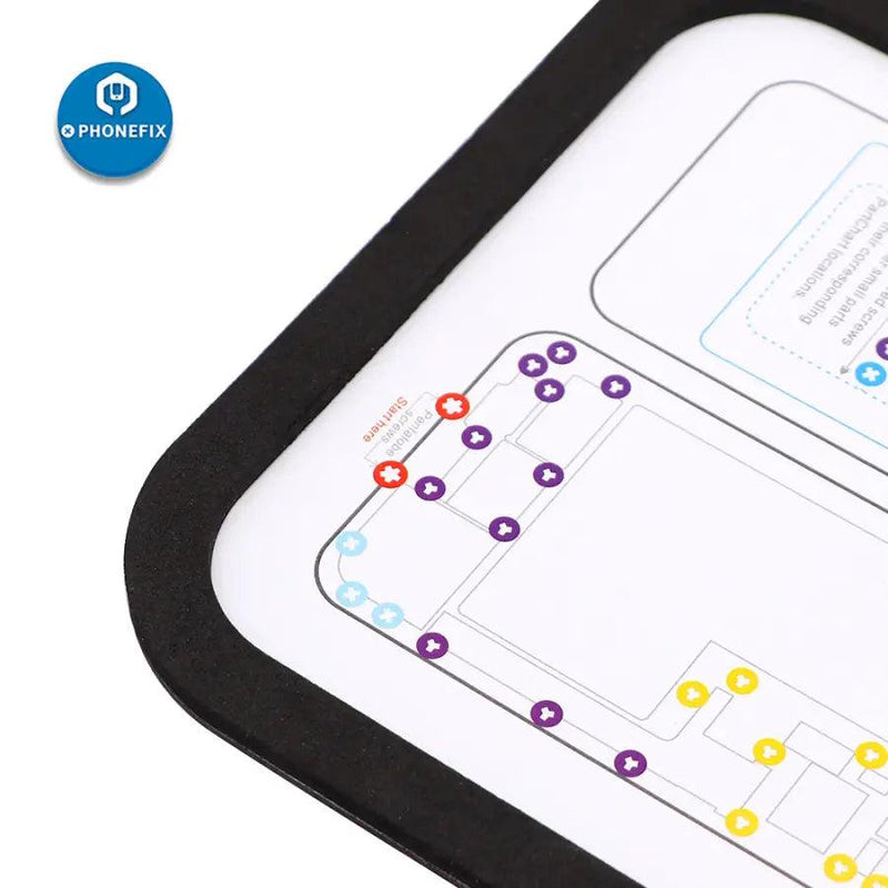 Magnetic Screw Mat Work Guide Chart for iPhone 6-15 Pro Max