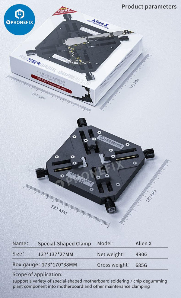 Mechanic Alien-X 360° Universal Contract Motherboard Holder Fixture