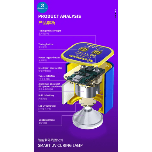 Mechanic L1 Pro L2 UV Curing Lamp With Motherboard Repair Oil Glue
