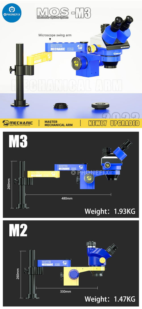 MECHANIC M2 M3 Microscope Swing Arm Aluminum Alloy Bracket