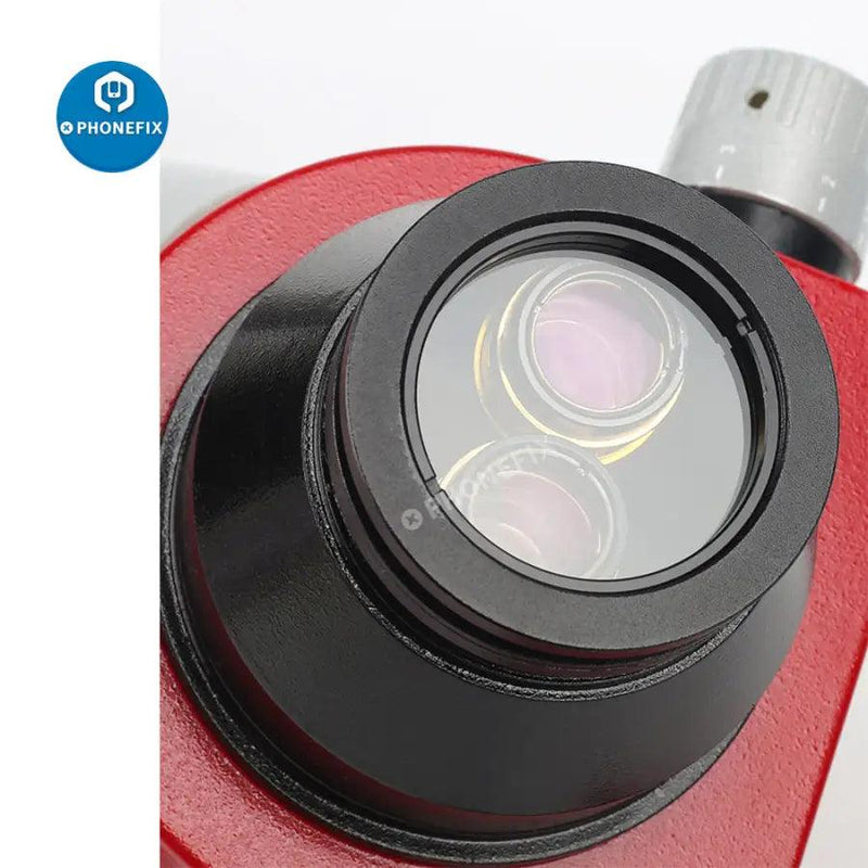 Mechanic R75T-B1 Trinocular Stereo Microscope With 0.5x Lens LED Light