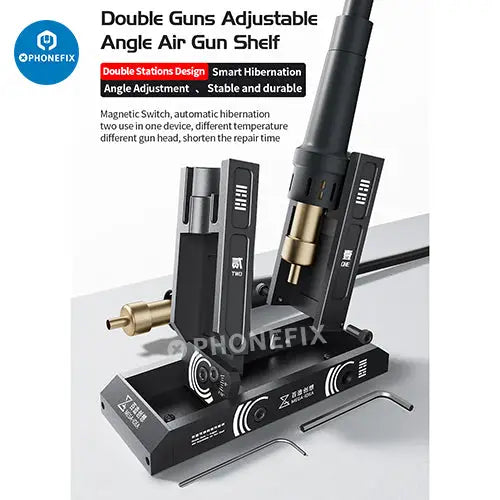 Mega-Idea Adjustable Angle Air Gun Holder Double Station