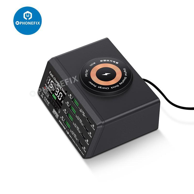Multifunction Digits Display wireless Charging Desktop Power Supply