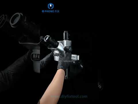 Microscope stéréo trinoculaire RF4 CX71P 6.5-65X avec support et caméra