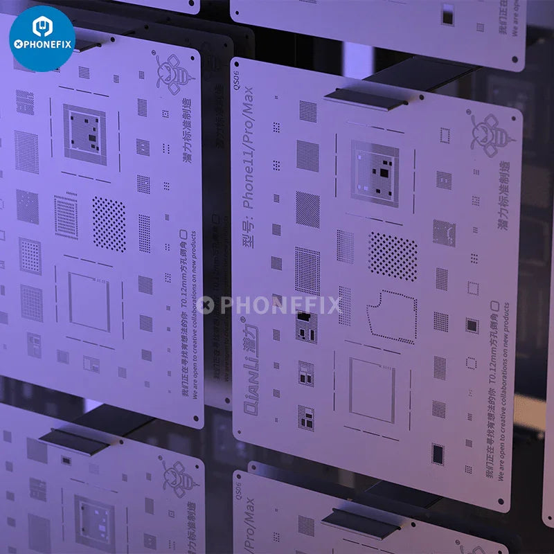 QianLi Bumblebee BGA Reballing Stencils For iPhone 6-15 Pro Max