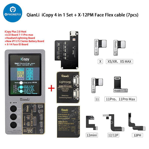 QianLi iCopy Programmer for iPhone LCD Screen Light Sensor Battery