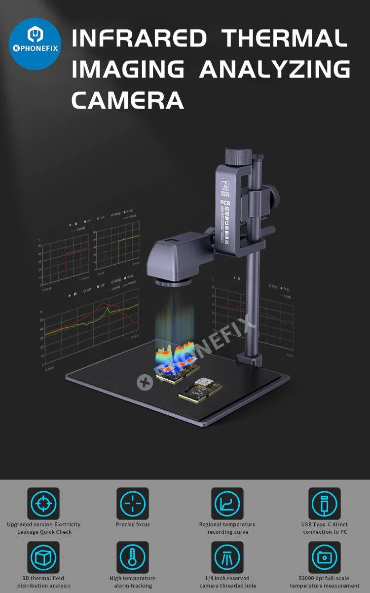 QIANLI Mega-Idea PCB 3D Infrared Thermal Imaging Camera