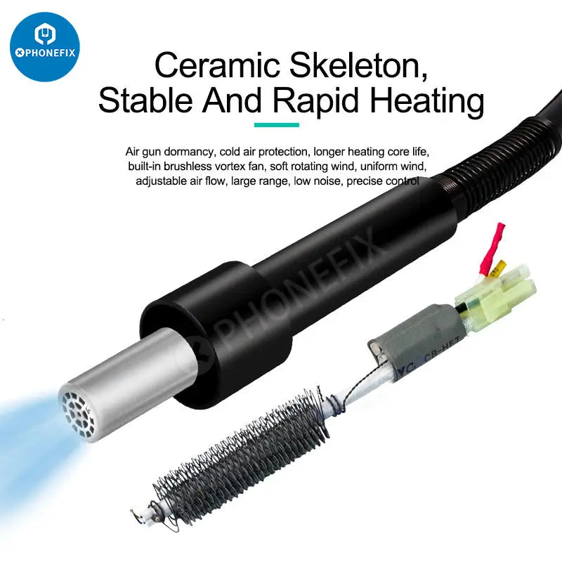 QUICK 8786D+ 2 in1 Hot Air Gun BGA de-soldering Rework Station