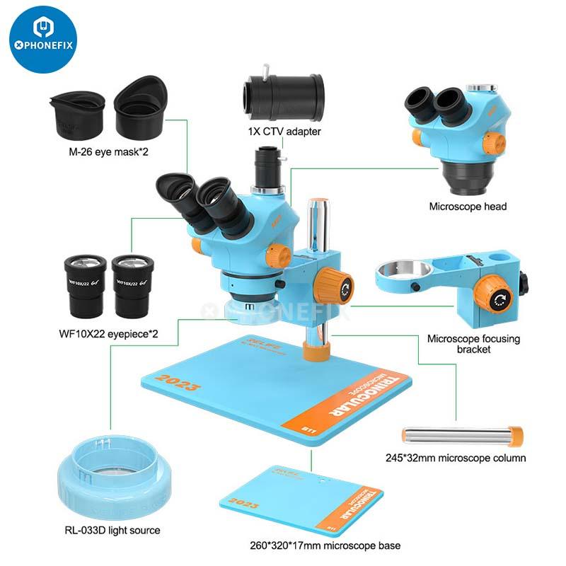 Relife RL-M5T-B11 7-50X HD Trinocular Zoom Stereo Microscope