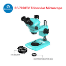 RF4 7-50X Trinocular Zoom Stereo Microscope Phone PCB Repair Tool