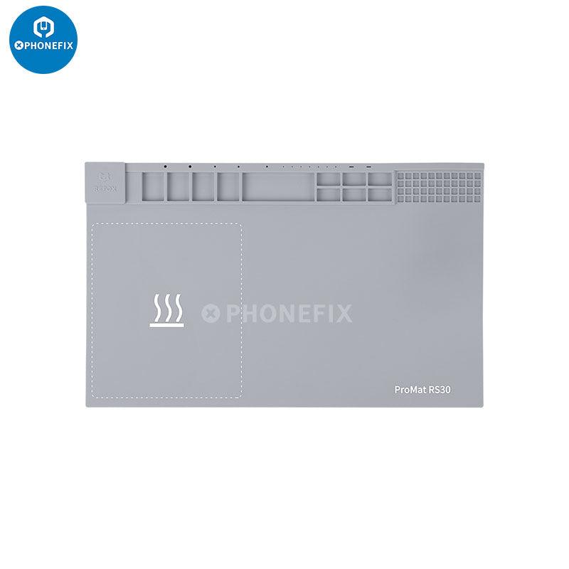 RF4 Heat Resistant Silicone Pad Aluminum Alloy Mat Microscope Base