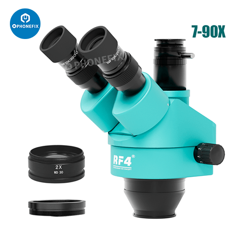 RF4 Simul-Focal Trinocular Zoom Stereo Microscope Head Barlow Lens