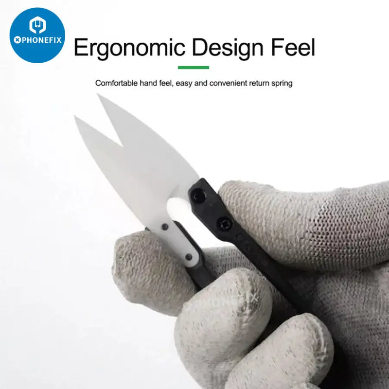 RL-102 Insulated Ceramic Scissors U-shaped Cutting Tool