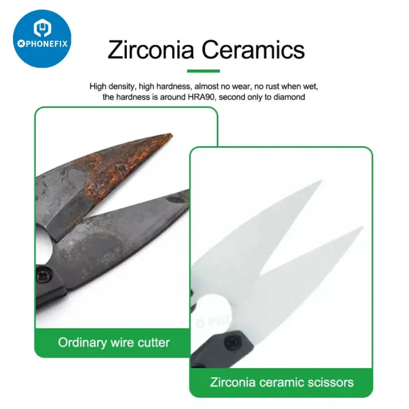 RL-102 Insulated Ceramic Scissors U-shaped Cutting Tool