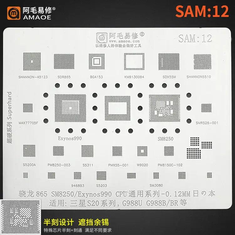 Samsung 0.12MM Universal Amaoe CPU BGA Reballing Stencil