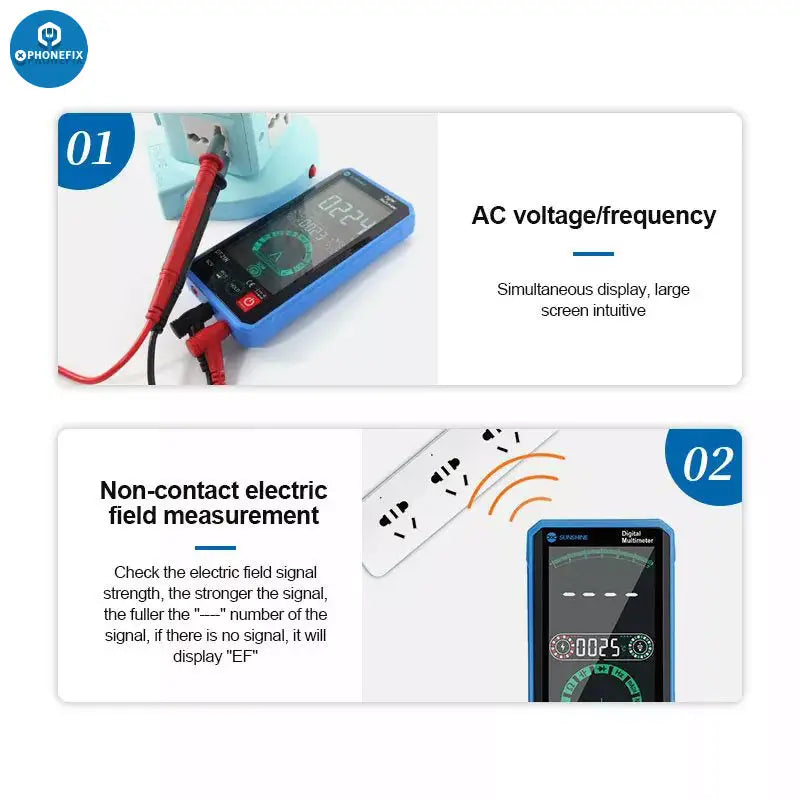 SUNSHINE DT-21N Digital Multimeter Automatic Touch Control Tester