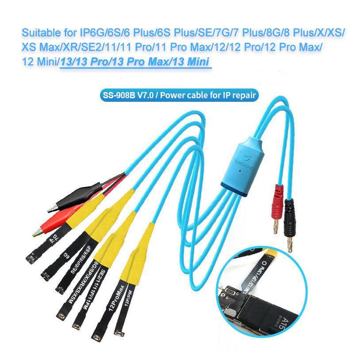 Sunshine SS-908E Repair Power Test Cable For iPhone 7-15 Pro Max