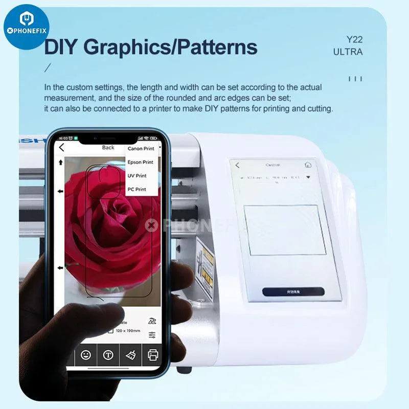 Sunshine Y22 Ultra Unlimited Film Cutting Machine Screen Protector Cut