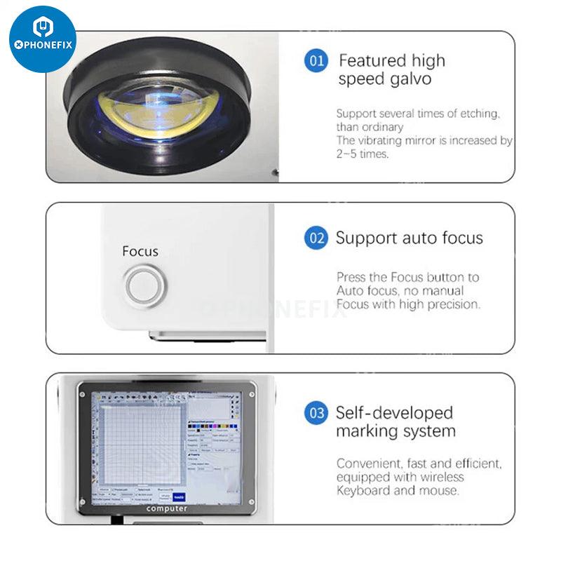 TBK 958N 2 IN 1 Automatic Laser Screen Split Marking Machine