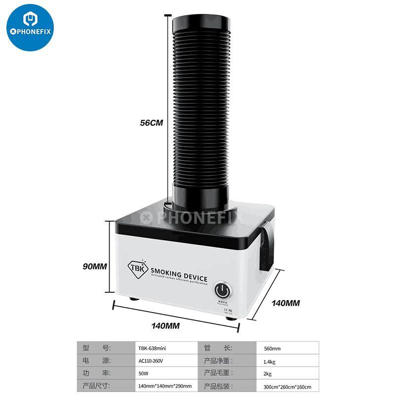 TBK638 Mini Fume Extractor Efficient Smoking Instrument