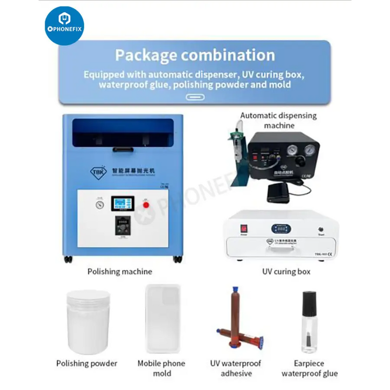 TBK938 Screen Grinding Polishing Machine For Removing LCD Scratch