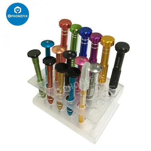 Transparent Acrylic Screwdriver Storage Rack Repair Asistant Tool