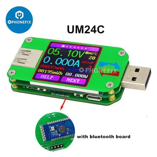 UM24 USB Color LCD Power Meter Voltage Current Power Meter