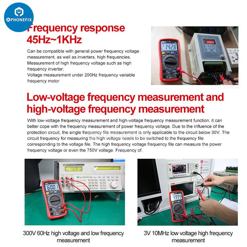 UNI-T UT890C/D+ True-RMS LCD Digital Multimeter Capacitance Meter