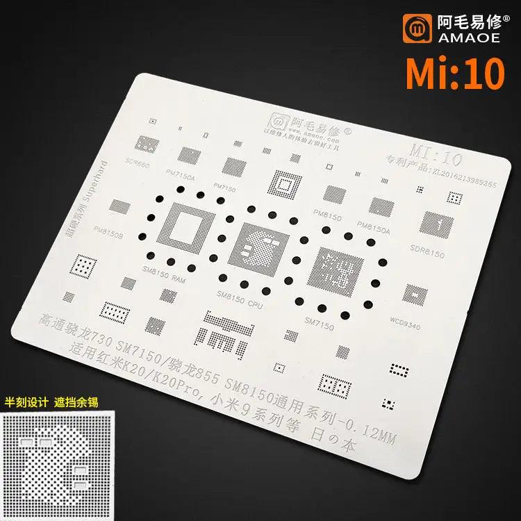 Universal Amaoe CPU BGA Reballing Stencil For Xiaomo Redmi Repair