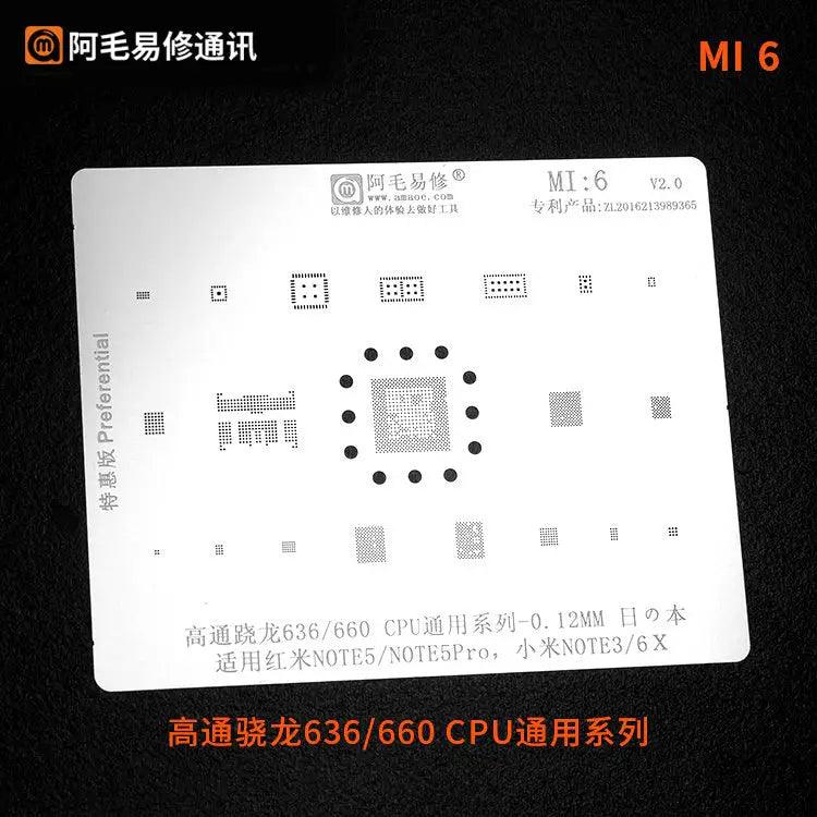 Universal Amaoe CPU BGA Reballing Stencil For Xiaomo Redmi Repair