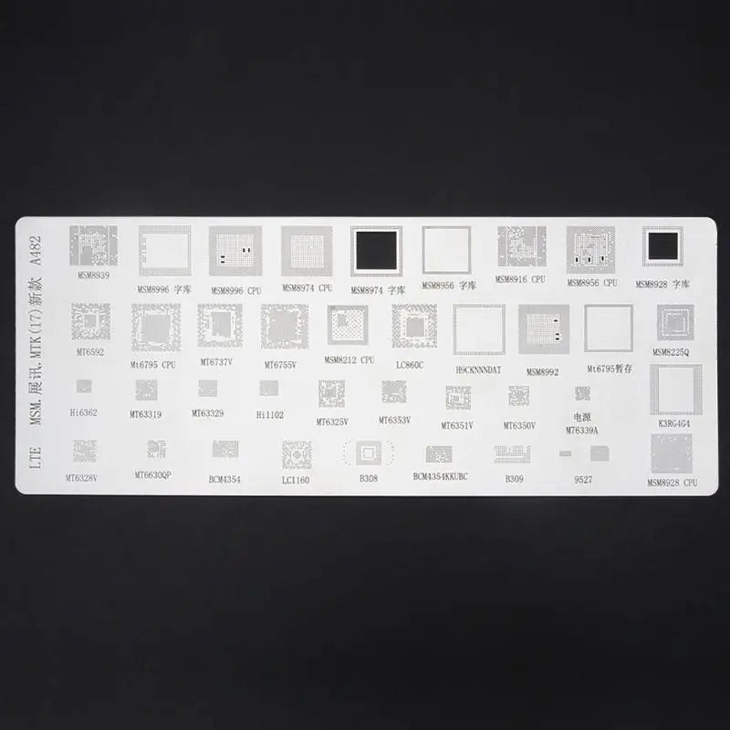 Universal BGA Stencil for Samsung Huawei iPad Power IC Reball 4Pcs/Pac