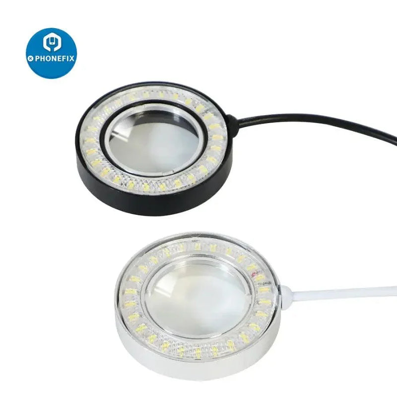 USB 60 LEDs Ring Light Microscope illuminator Adjustable Brightness