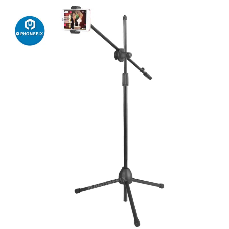 Webcam Tripod Phone Holder with 64cm Boom Arm for Industrial Camera