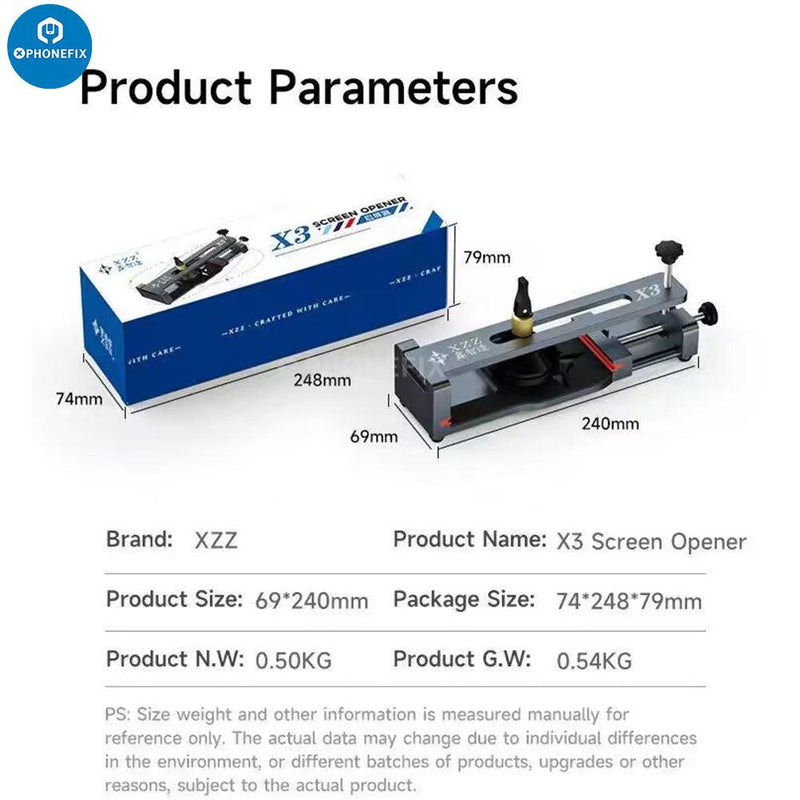 XZZ X4 Universal Phone Screen Removal Fixture Pressure Clamp Holder