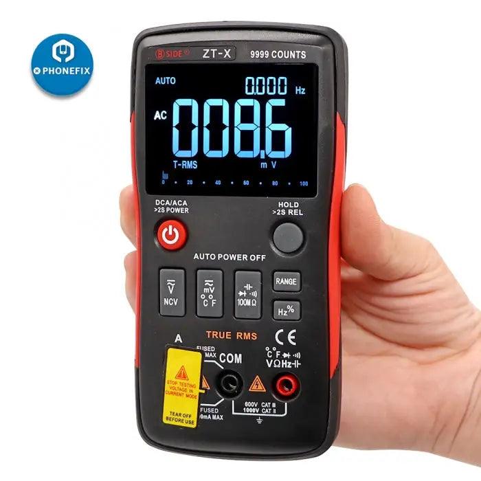 ZT-X Multimeter True RMS LCD Digital DC AC Ohm Ammeter